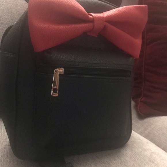 Disney | Bags | Minnie Mouse Red Bow Backpack | Poshmark